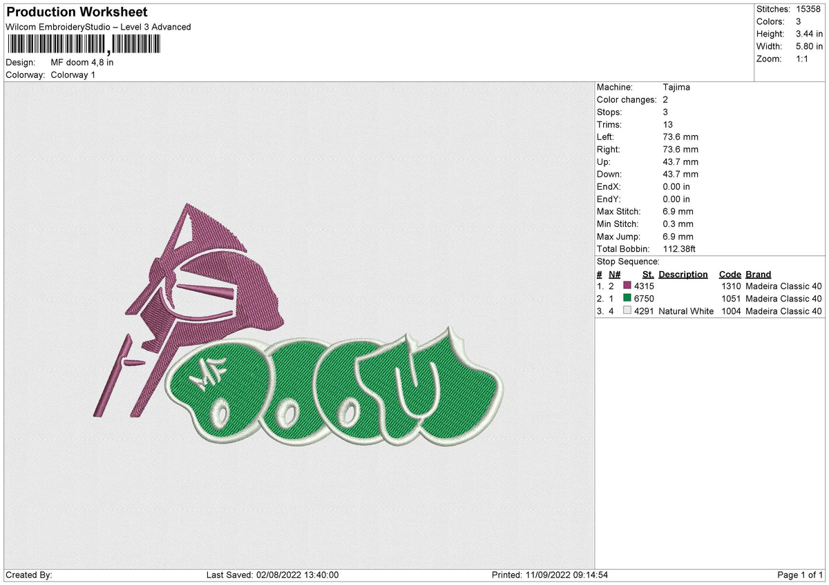 MF Doom V2 – embrostudio