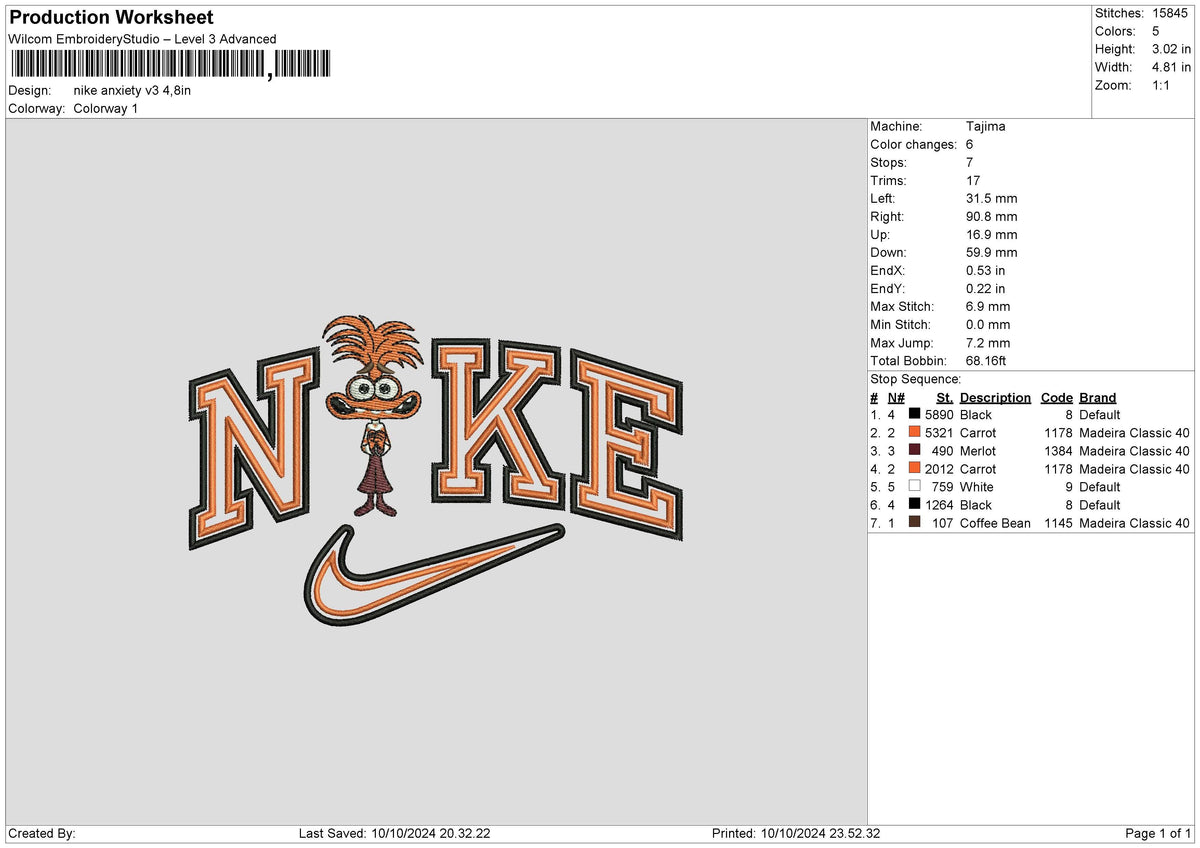 Nike Anxiety V3 Embroidery File 6 sizes – embrostudio