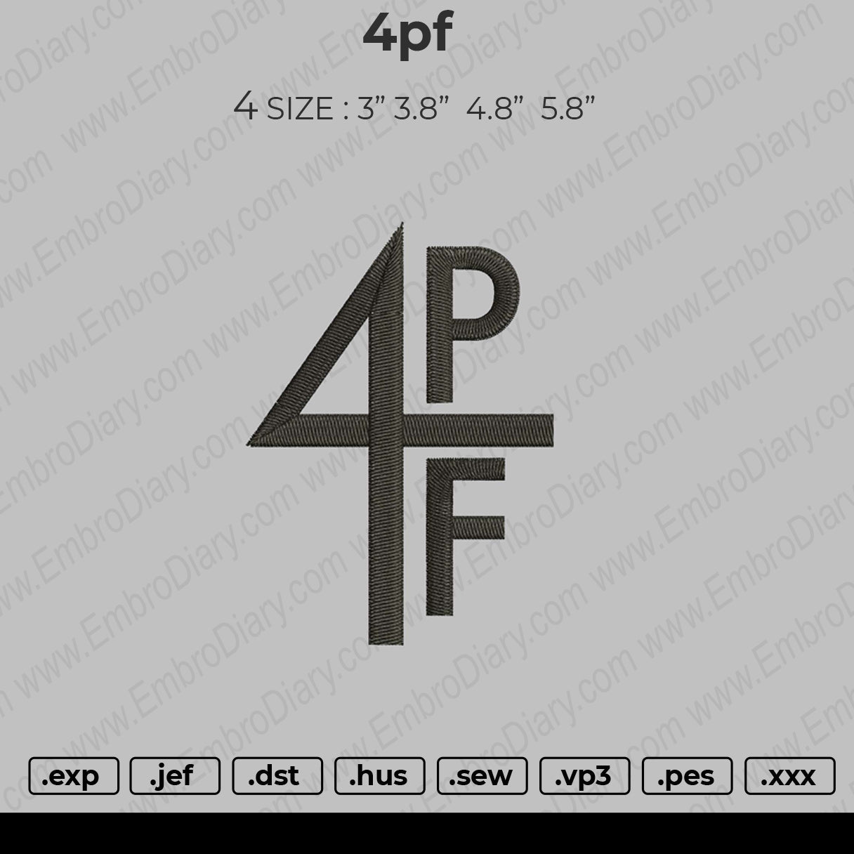 4pf Embroidery – embrostudio