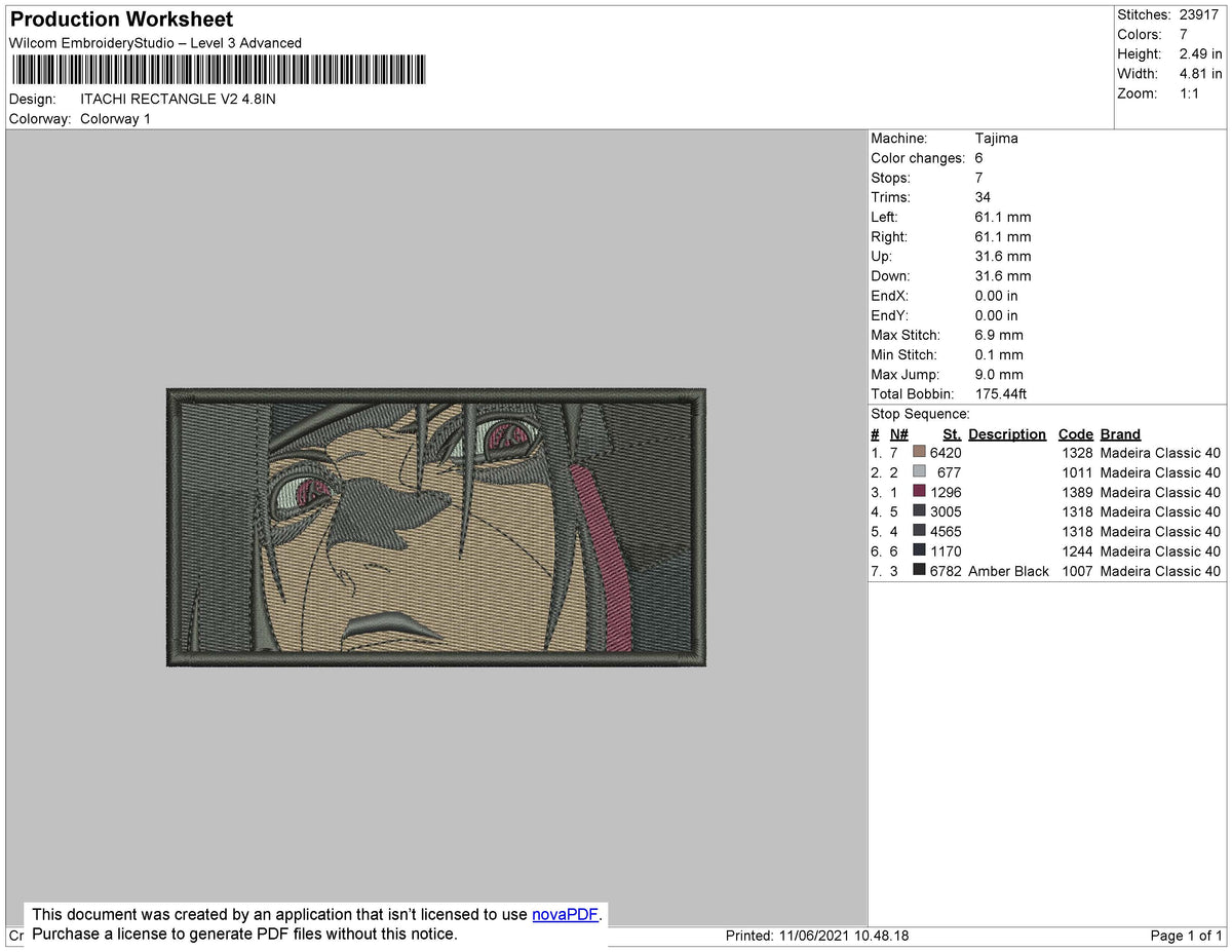 Itachi Rectangle V2 Embroidery – embrostudio