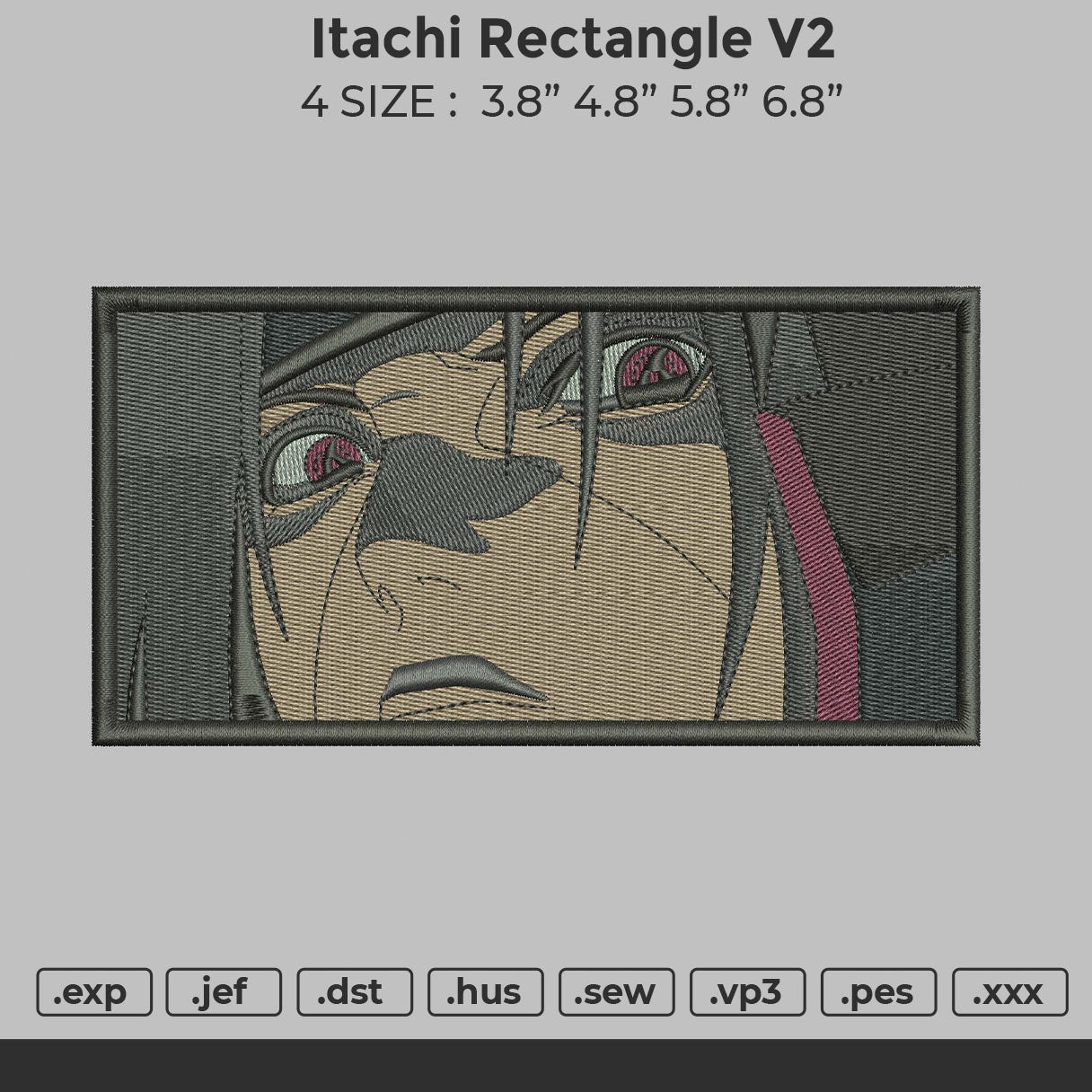 Itachi Rectangle V2 Embroidery – embrostudio