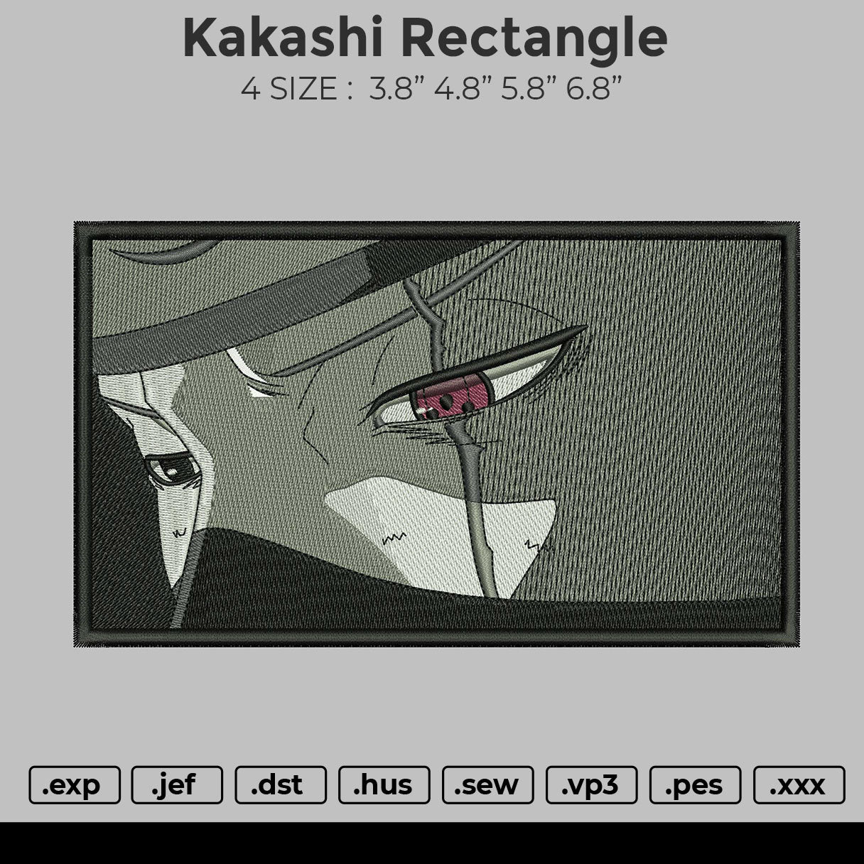 Kakasshi Rectangle Embroidery – embrostudio