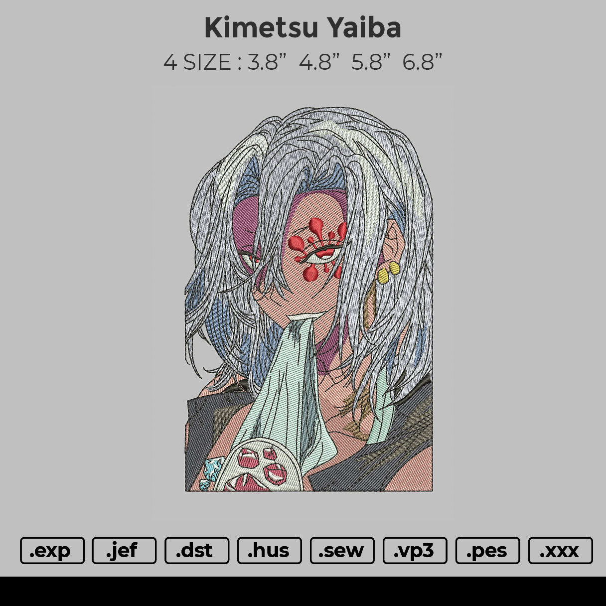Kimetsu Yaiba Embroidery – embrostudio
