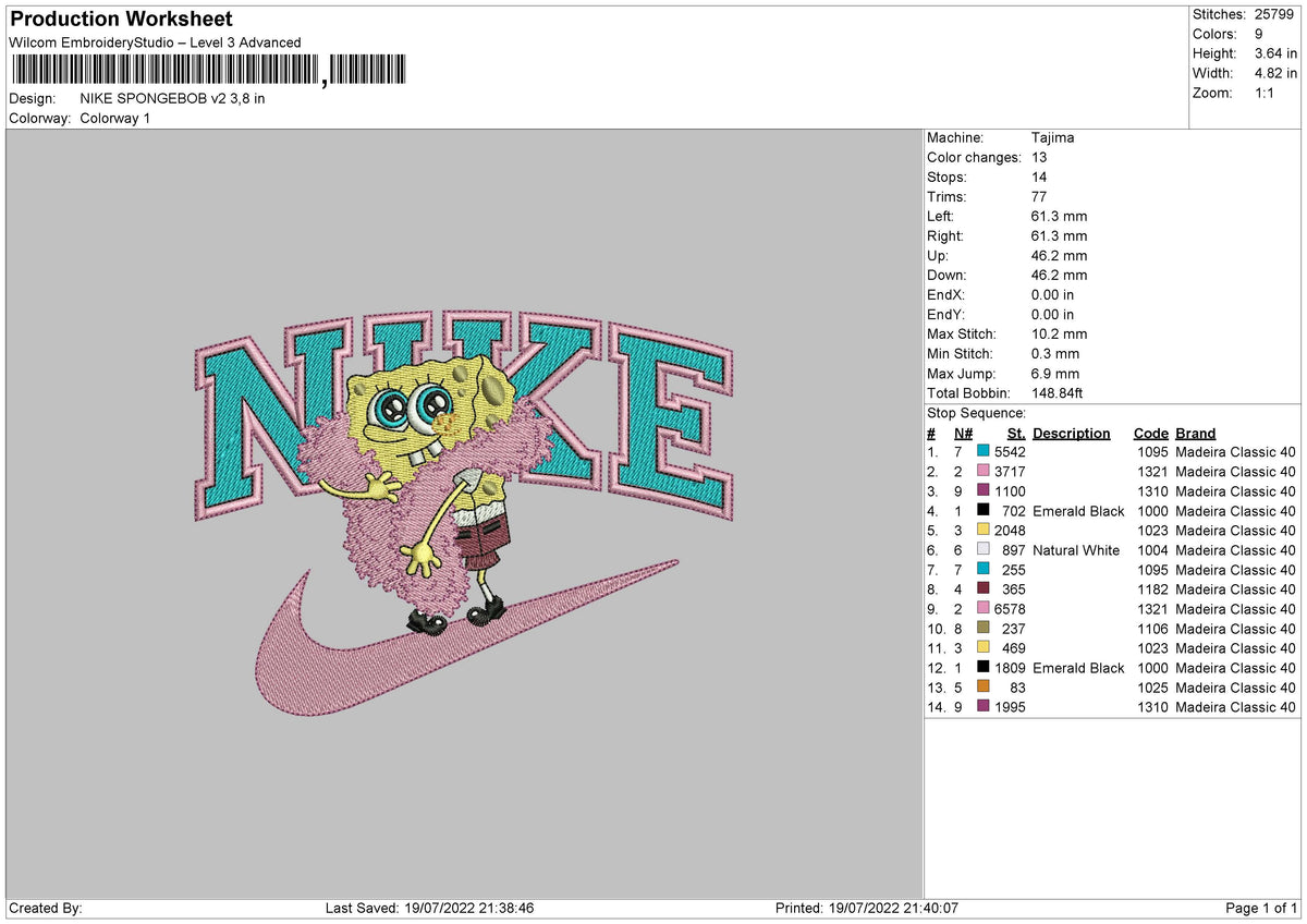 Nike Spongebob V3 – embrostudio