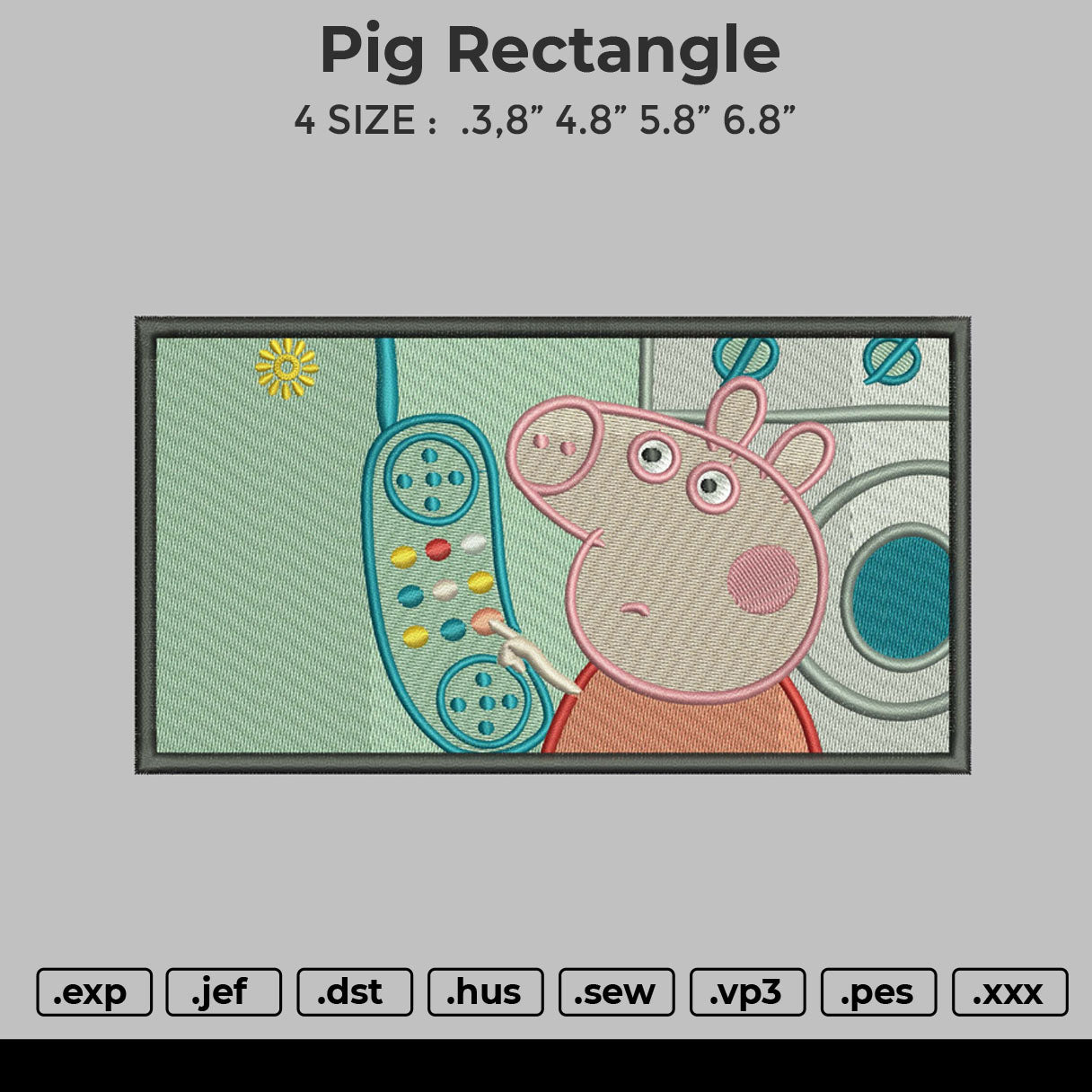 Pig Rectangle – embrostudio