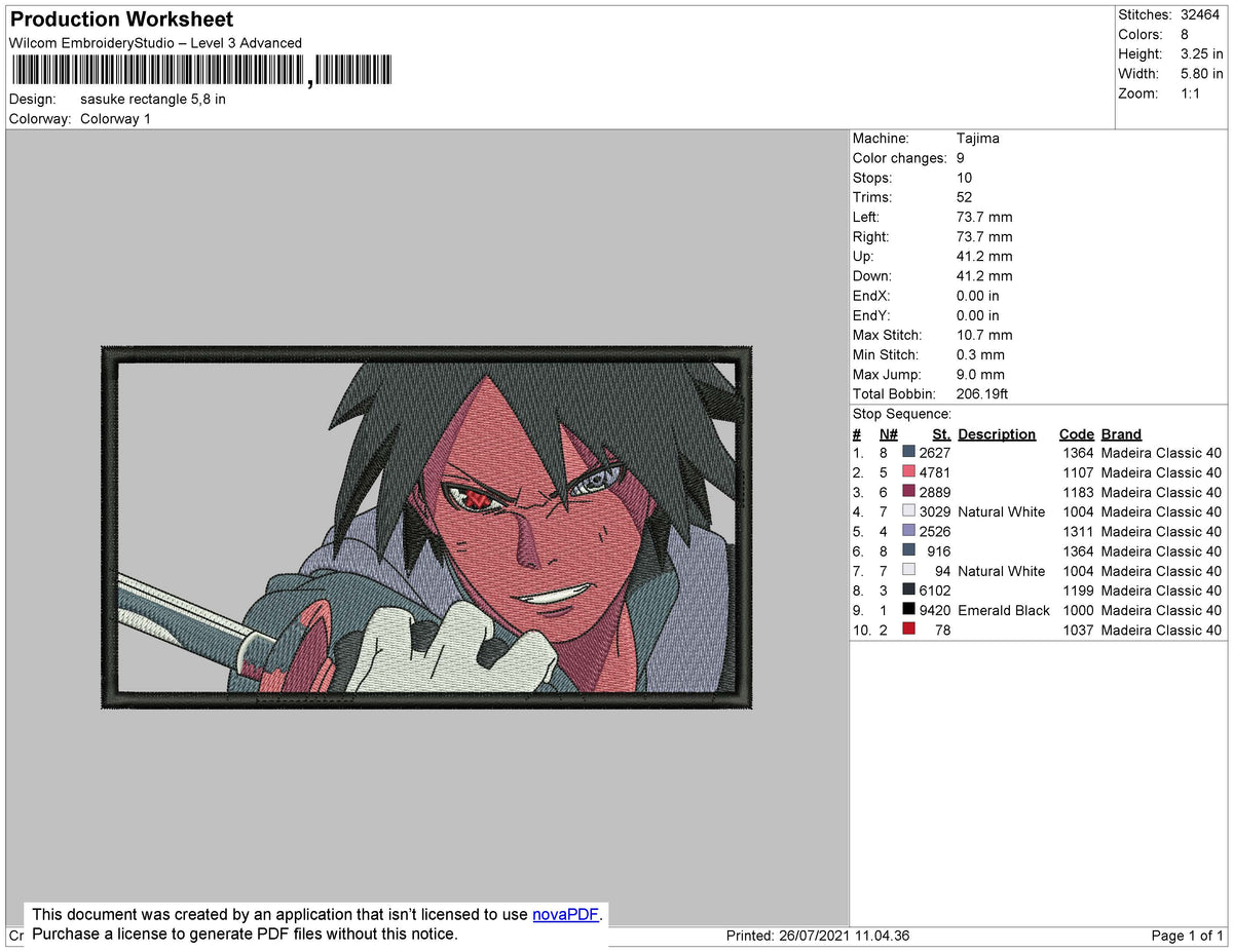 Sasuke Mode Rectangle – embrostudio