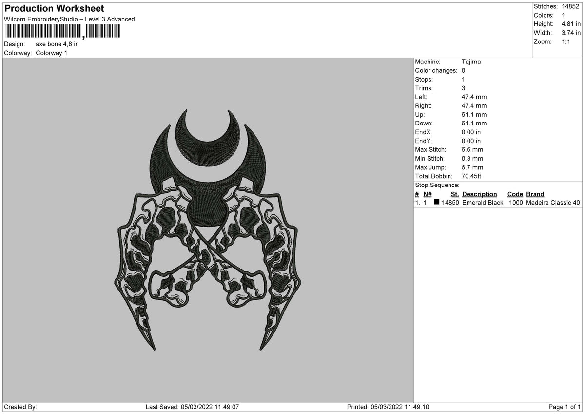 Axe Bone – embrostudio