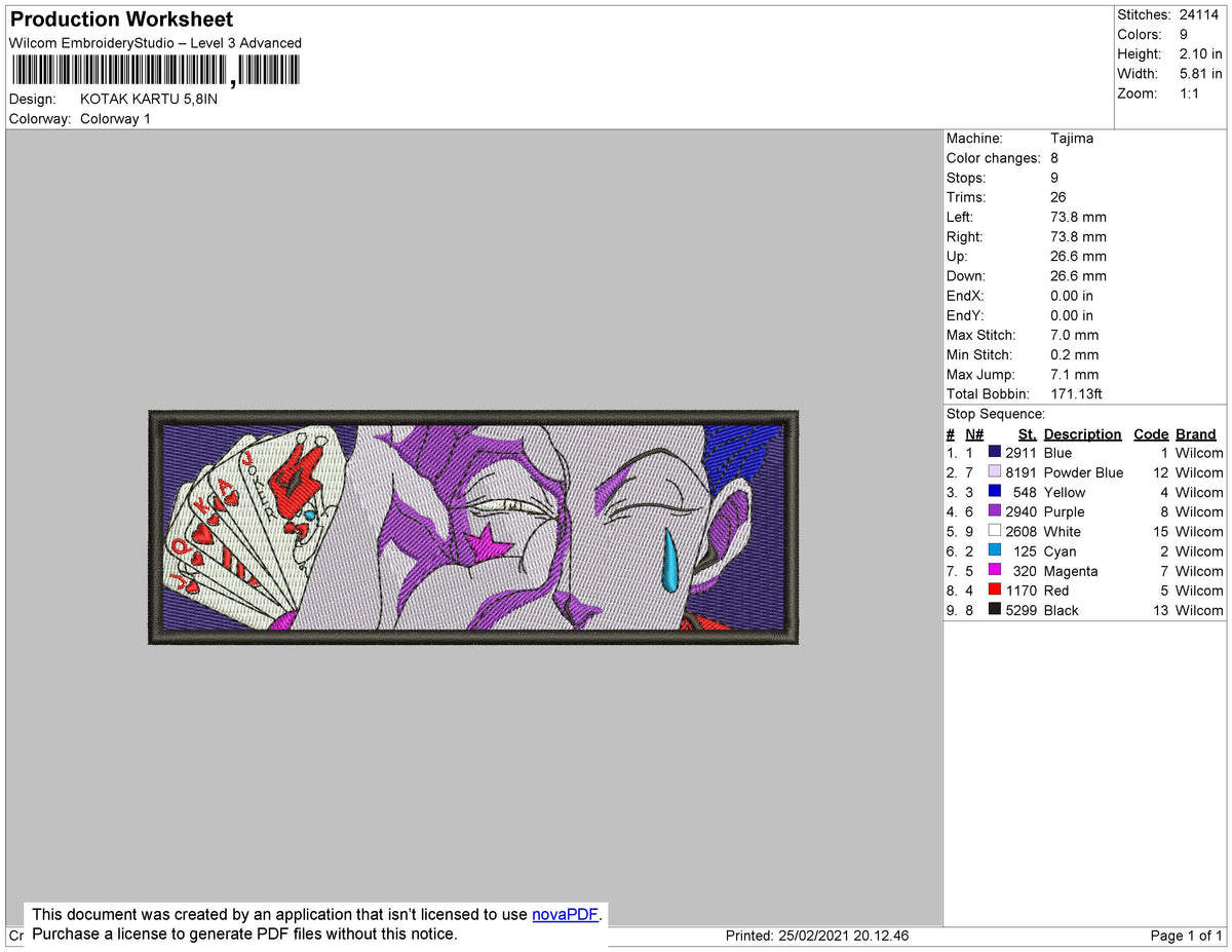 Hisoka Rectangle 03 Embroidery – embrostudio