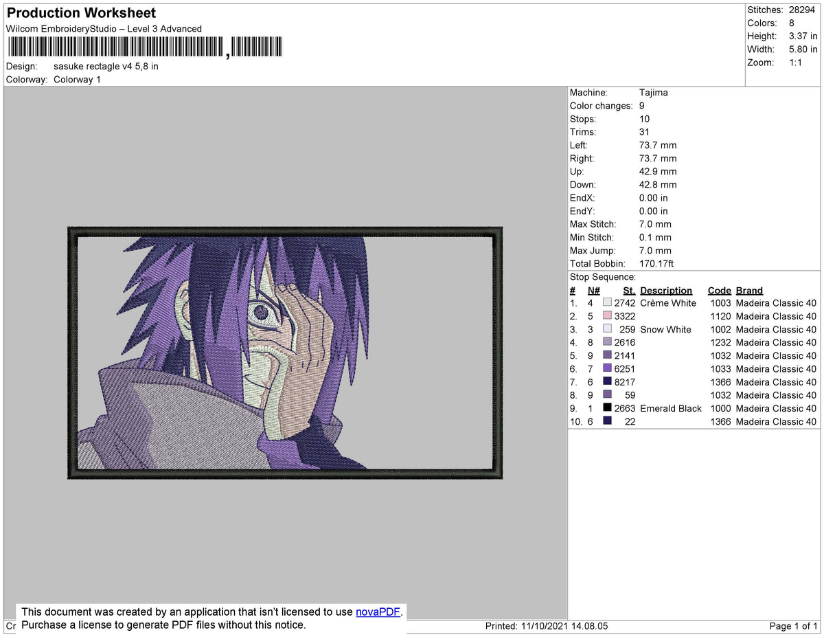 Sasuke Rectangle V5 – embrostudio