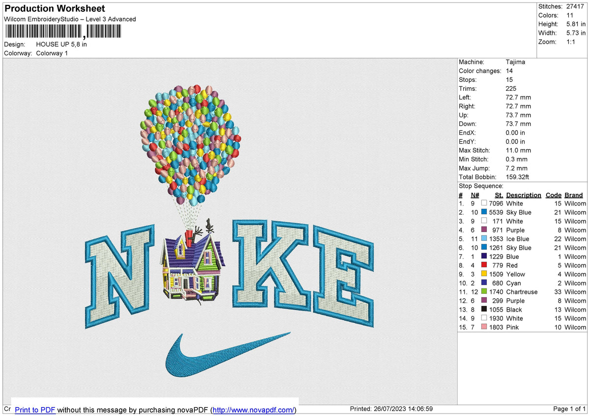 HOUSE UP Embroidery File 6 size – embrostudio