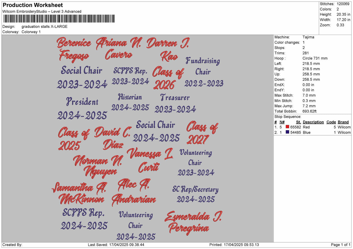 Graduation Stalls – embrostudio