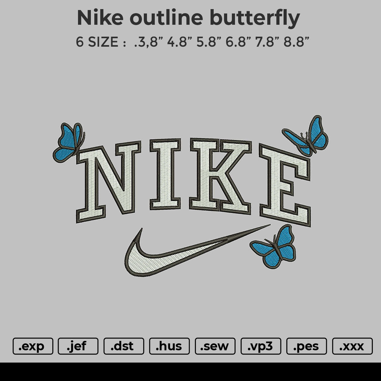 Nike Outline Butterflies – embrostudio