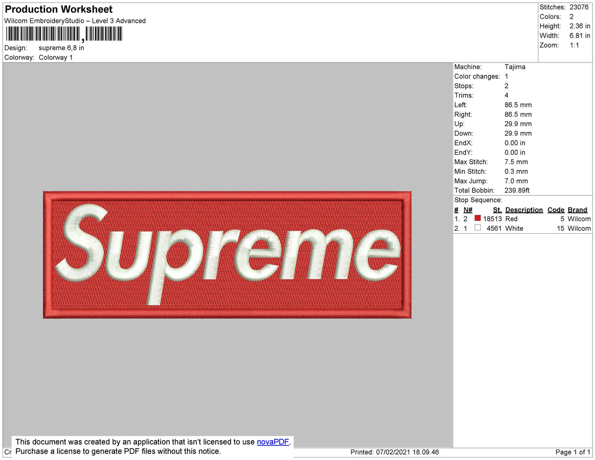 Supreme Applique Embroidery – embrostudio