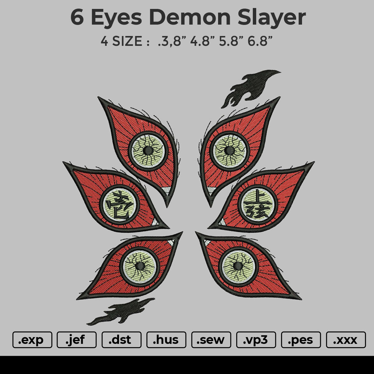 6 Eyes Demon Slayer – embrostudio