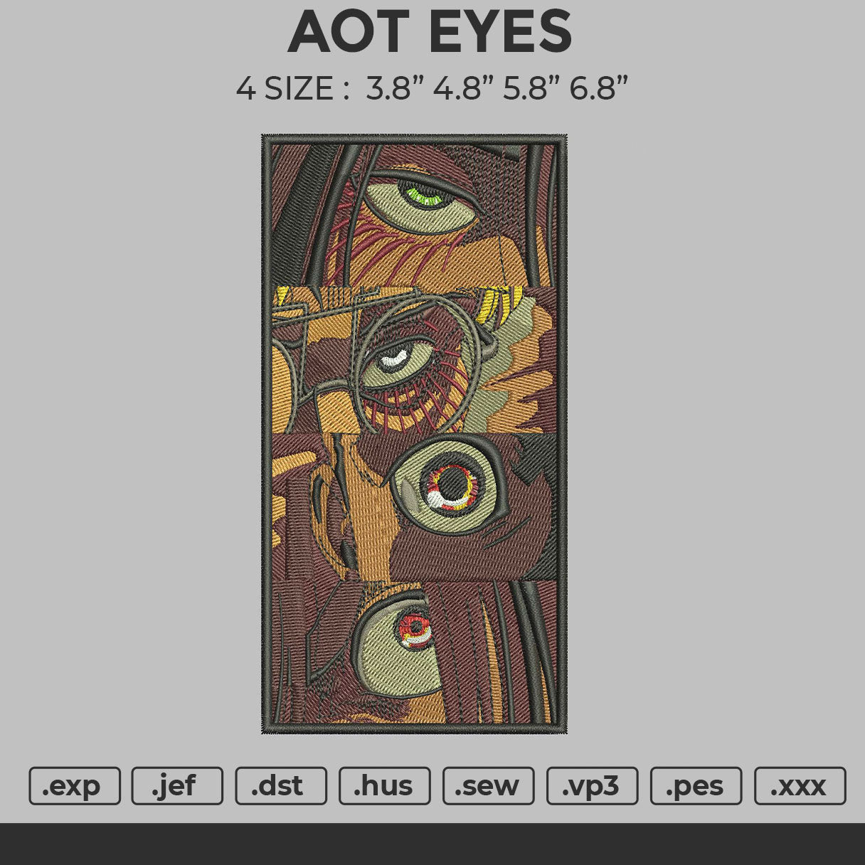 AOT Eyes Embroidery – embrostudio