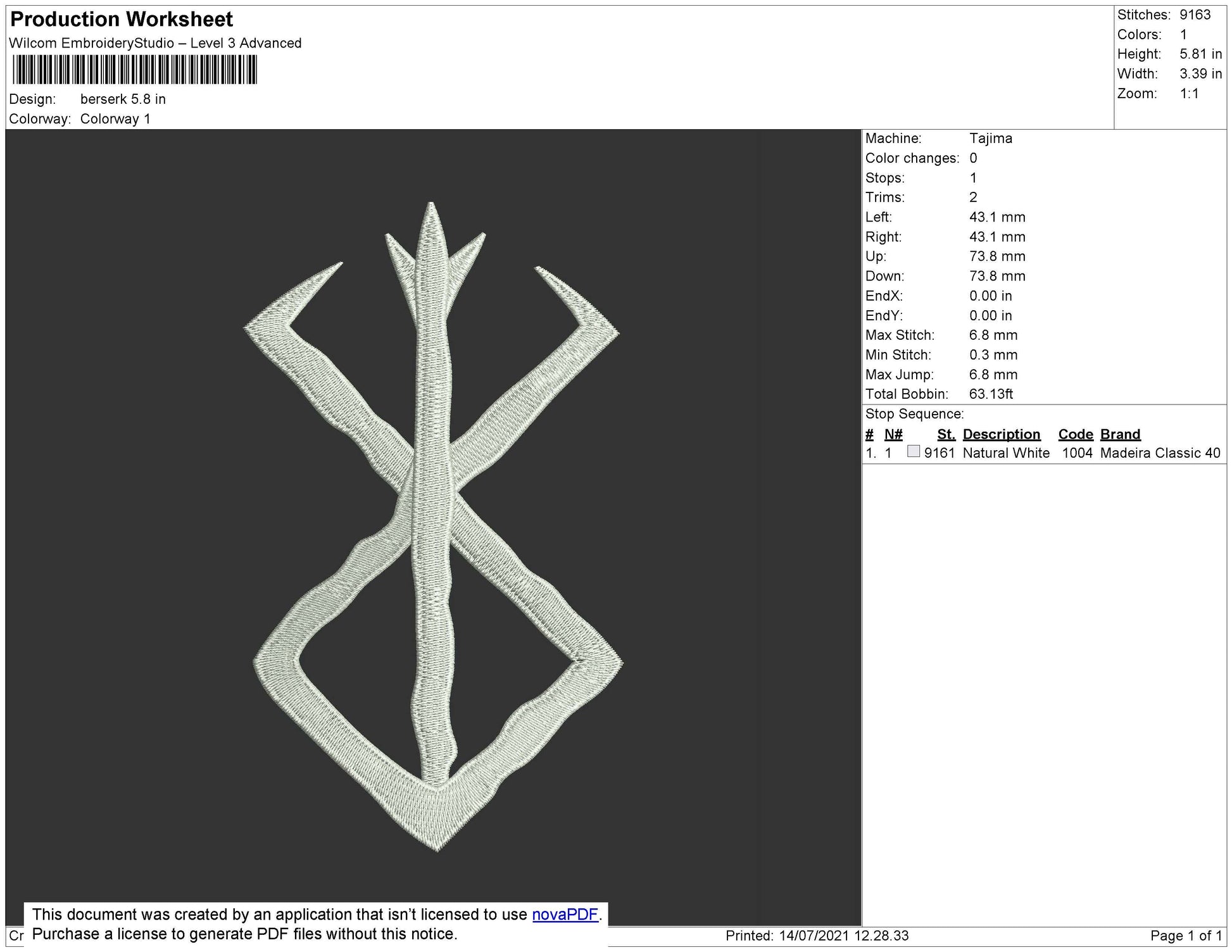 Berserk Embroidery – embrostudio