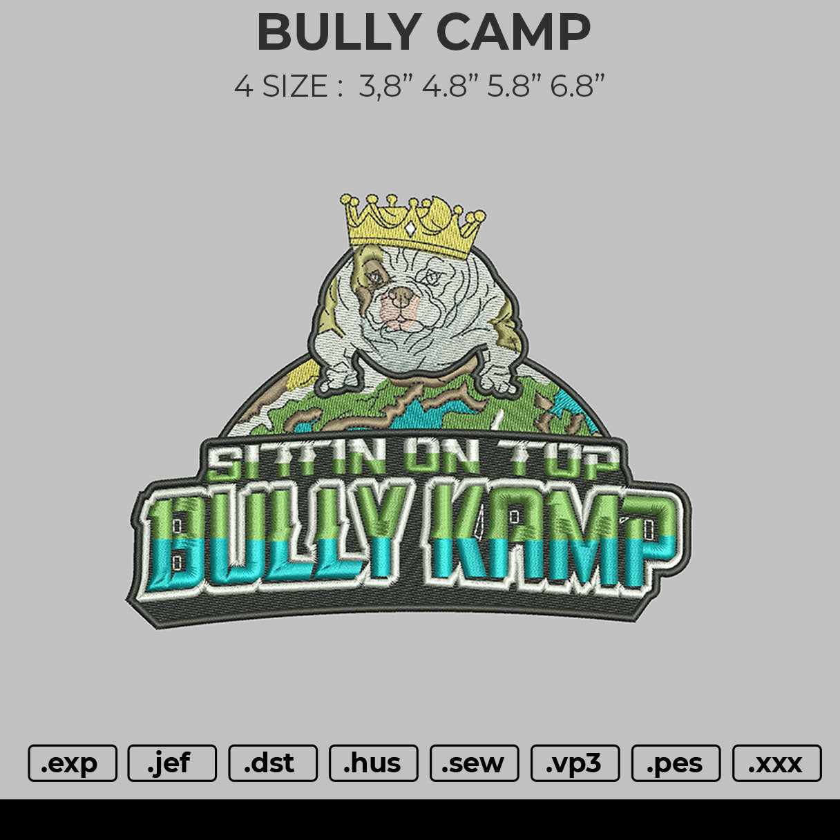 BULLY CAMP Embroidery – embrostudio