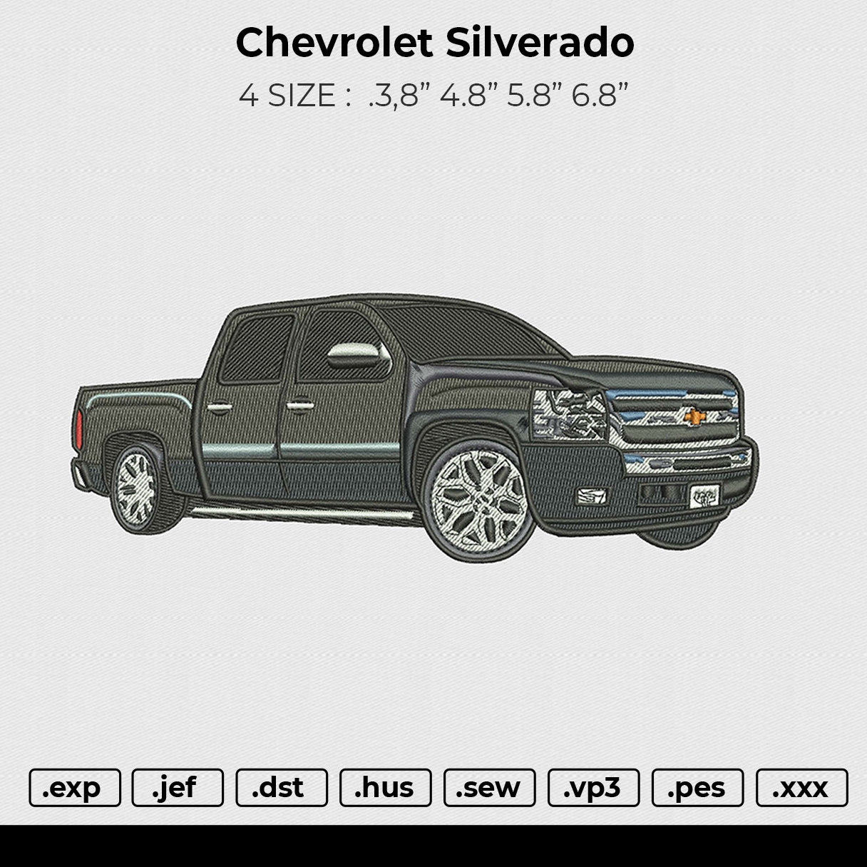 Chevrolet Silverado Embroidery – embrostudio