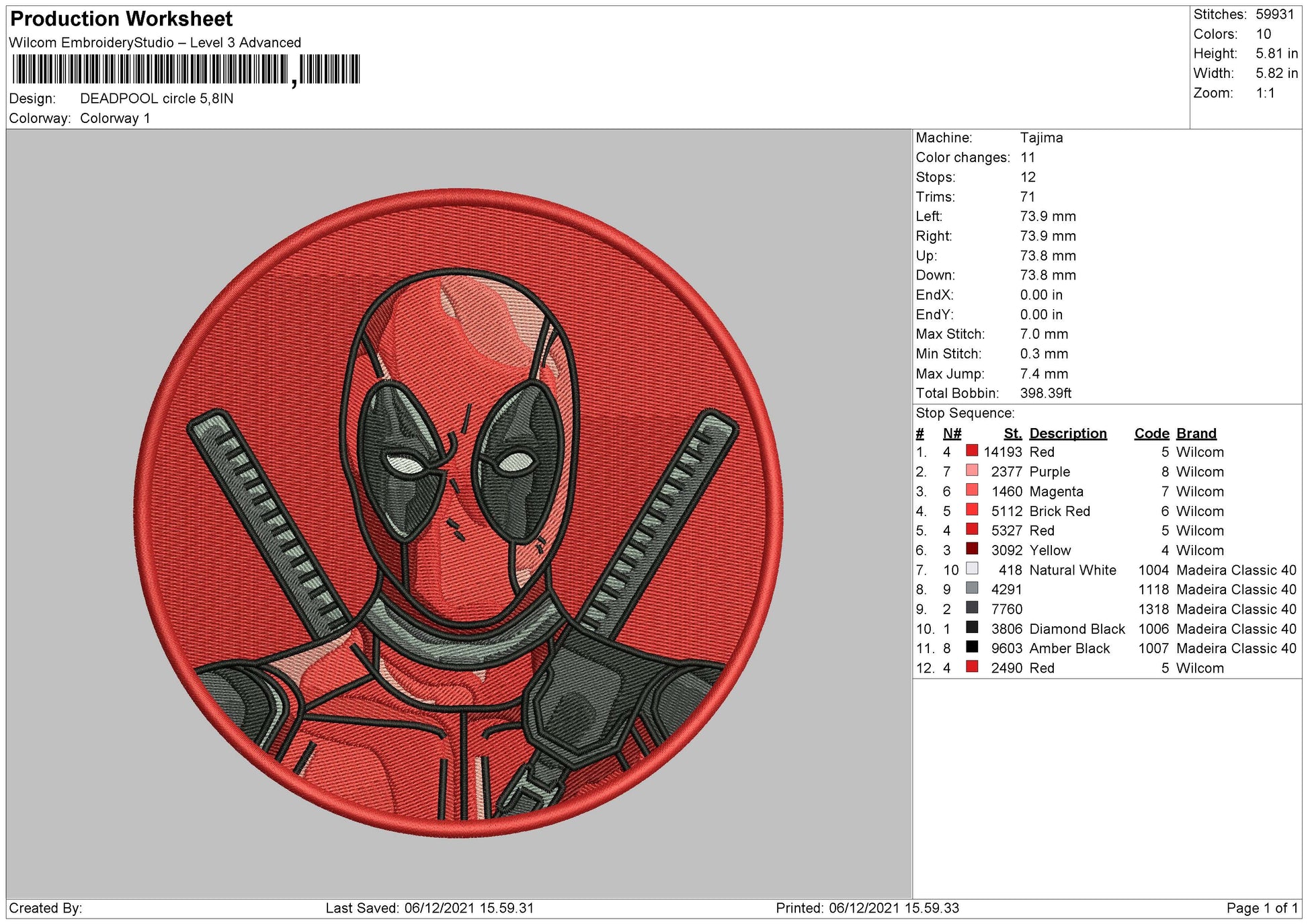 Deadpool Circle – embrostudio