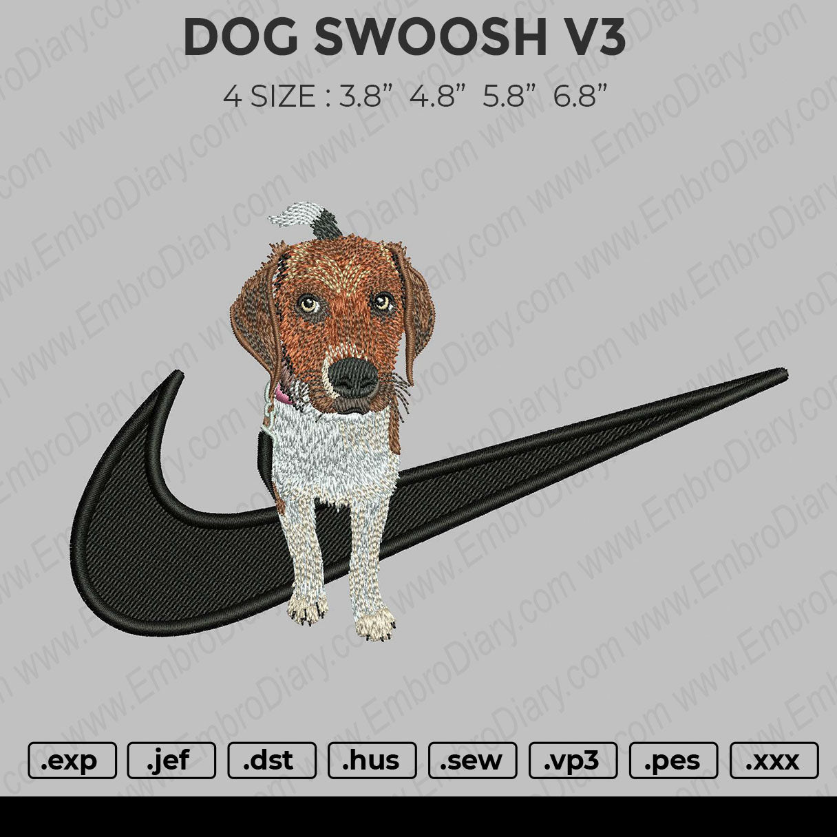 Dog Swoosh V3 – embrostudio