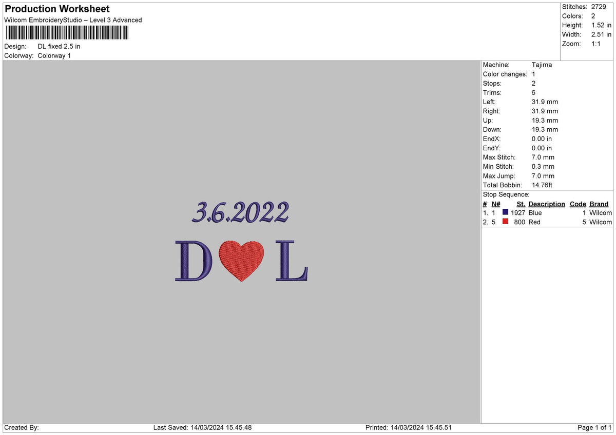 Dl Text Embroidery File 6 sizes – embrostudio