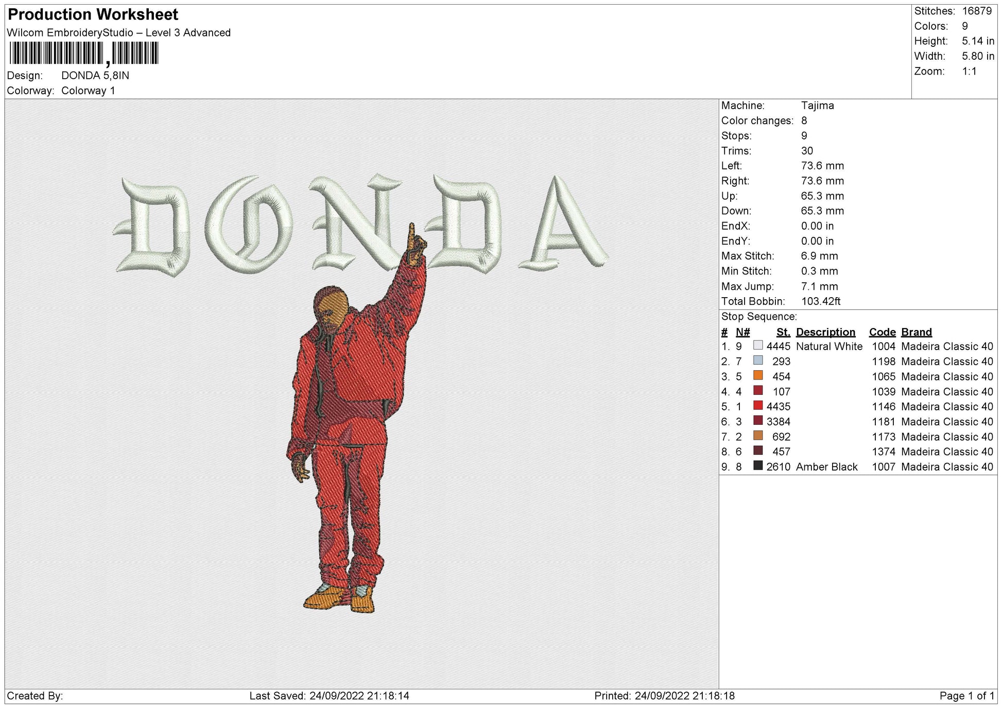 DONDA Embroidery – embrostudio