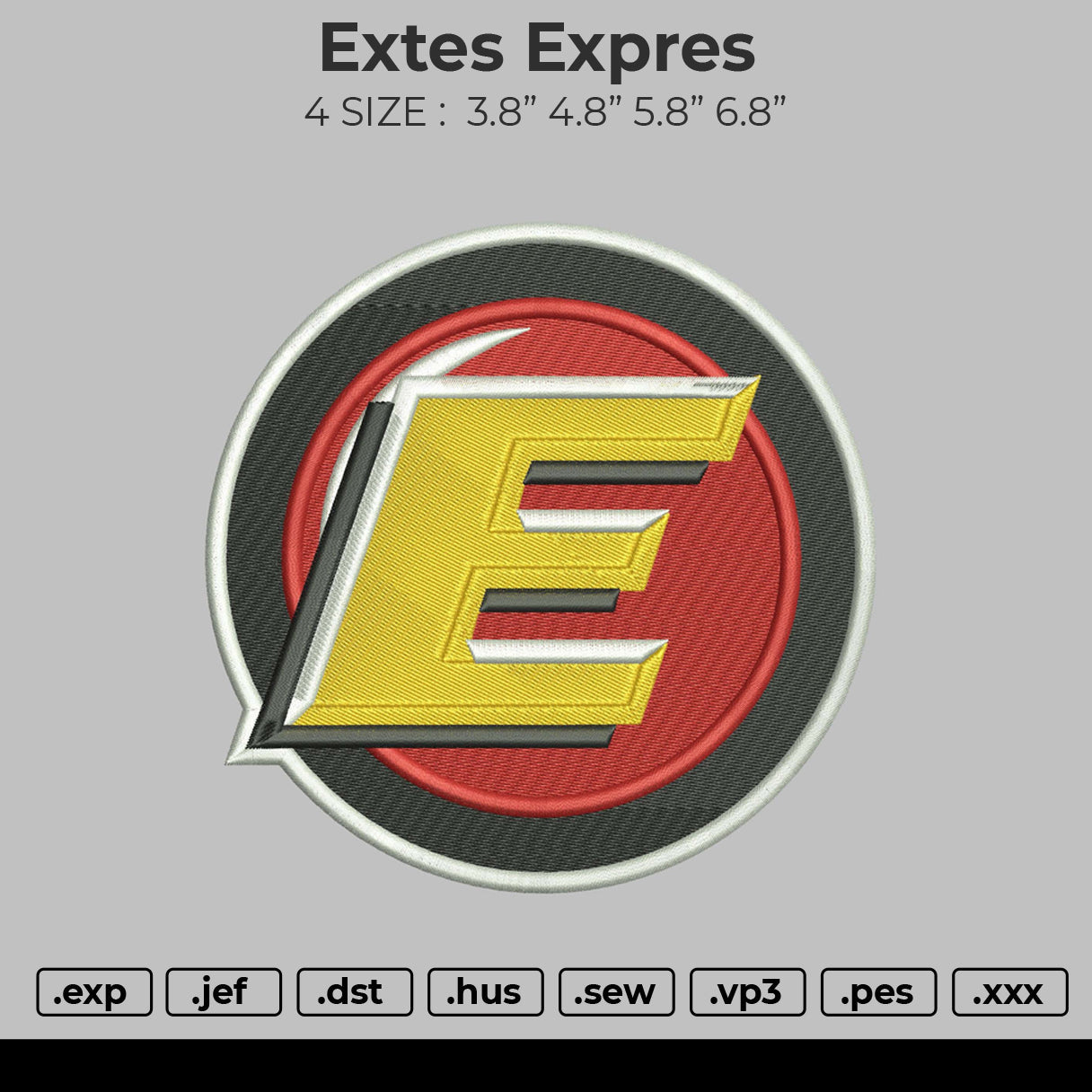 Estes Expres Logo Embroidery – embrostudio