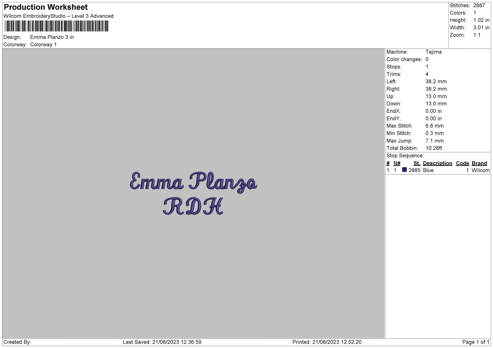 Emma Planzo Embroidery File 6 sizes – embrostudio