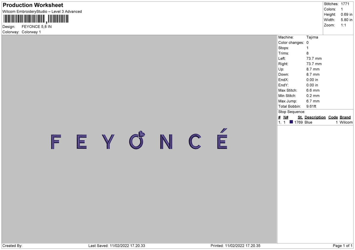 Feyonce Embroidery – embrostudio