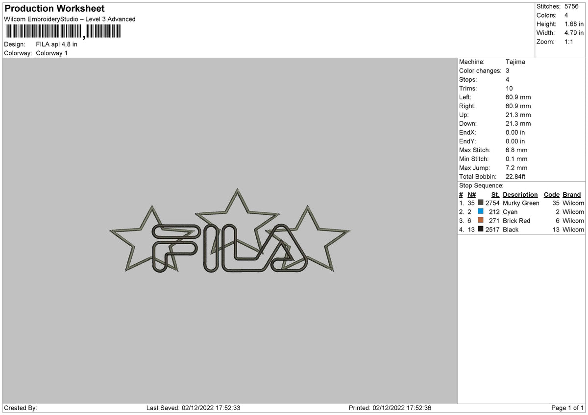 Fila Apl Embroidery – embrostudio