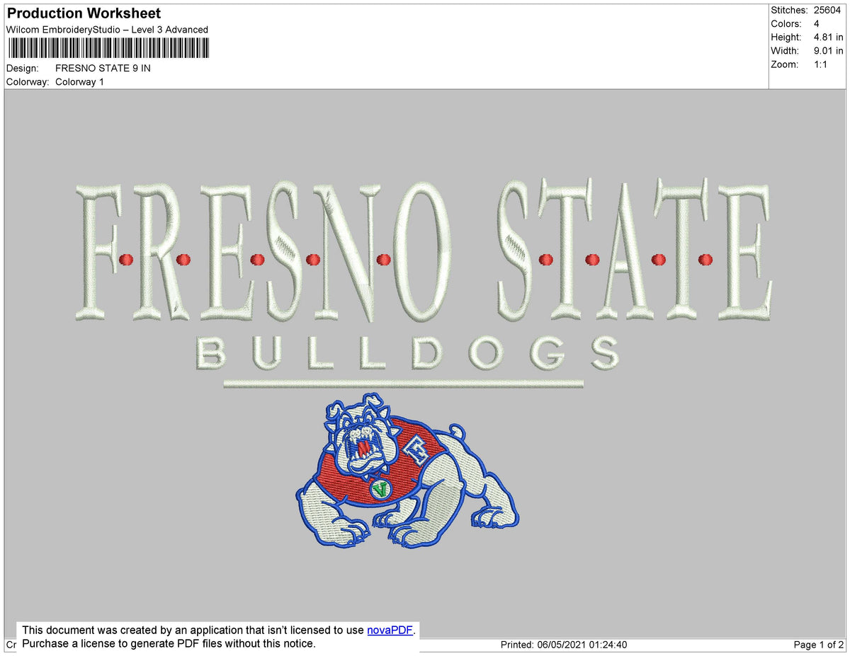 FRESNO STATE Embroidery – embrostudio