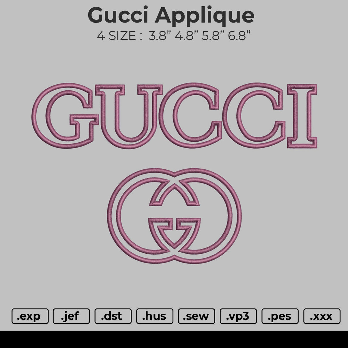 Gucci Applique Embroidery – embrostudio