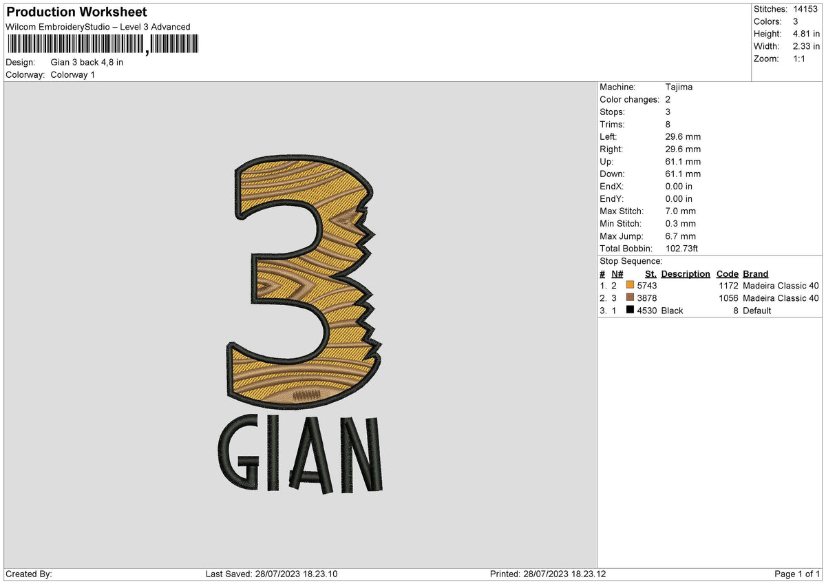 Gian Back Embroiery File 6 sizes – embrostudio