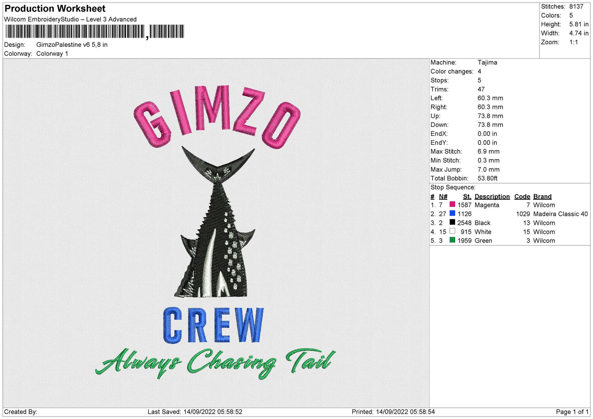 Gimzo Palestine v6 Embroidery – embrostudio