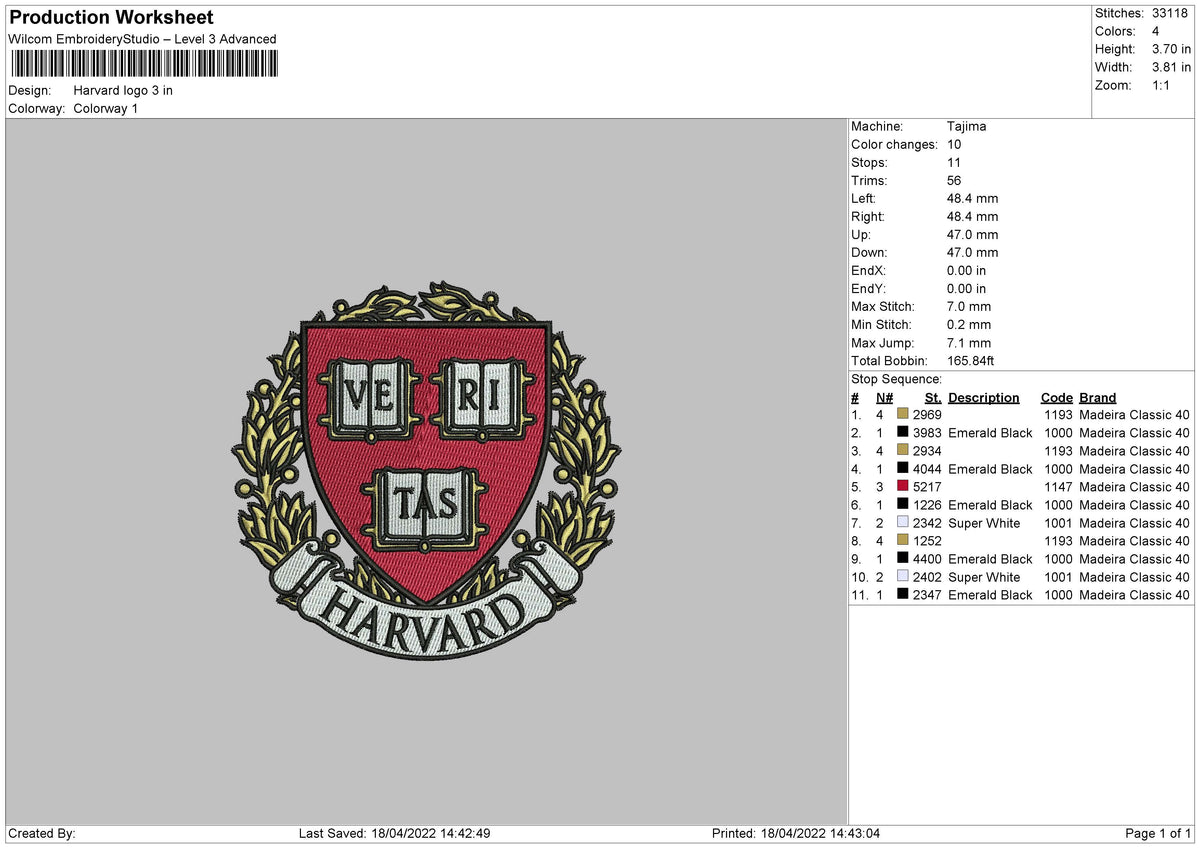 Harvard Logo – embrostudio