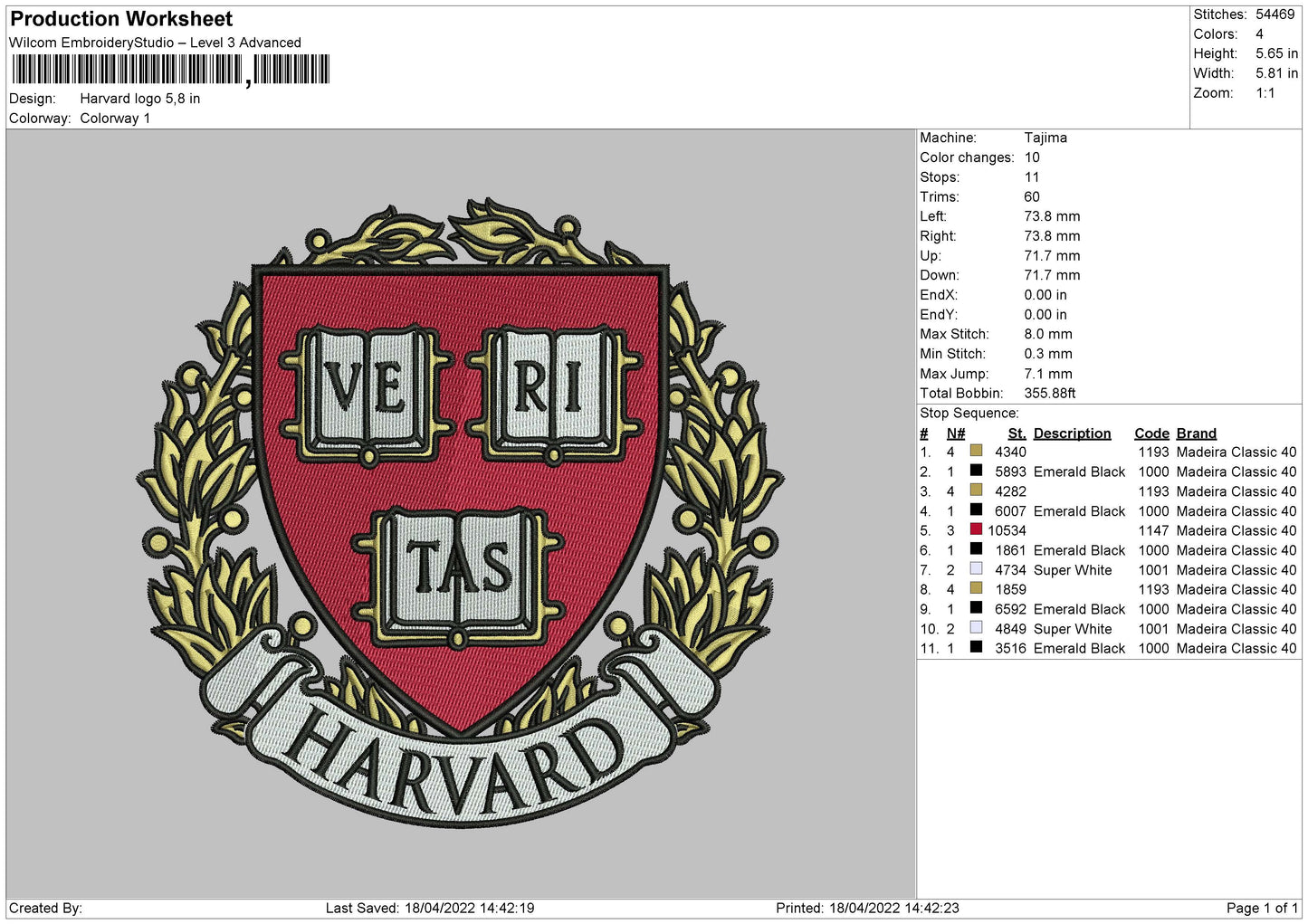 Harvard Logo – embrostudio