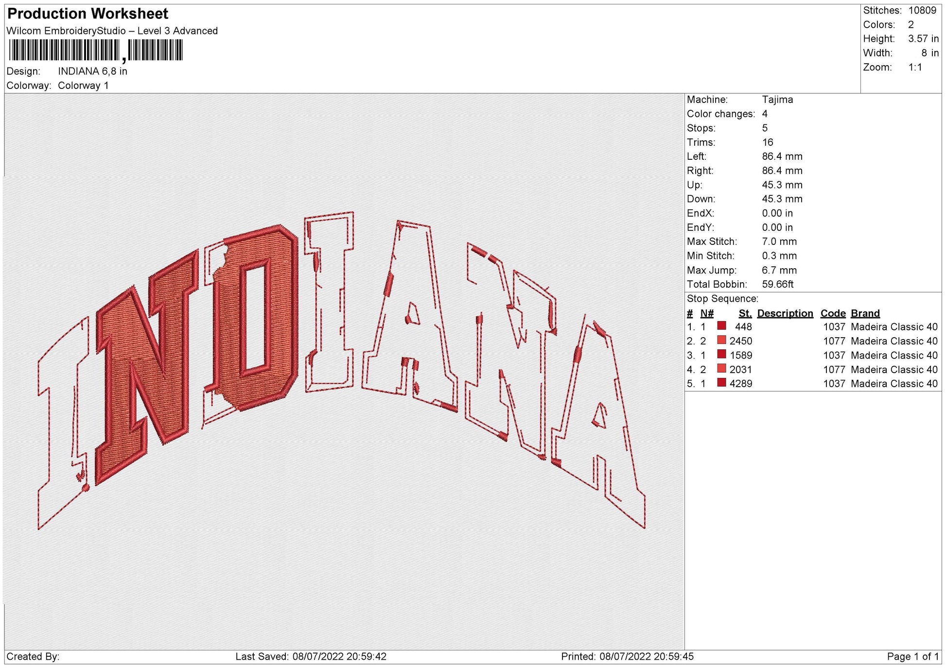 INDIANA Embroidery – embrostudio