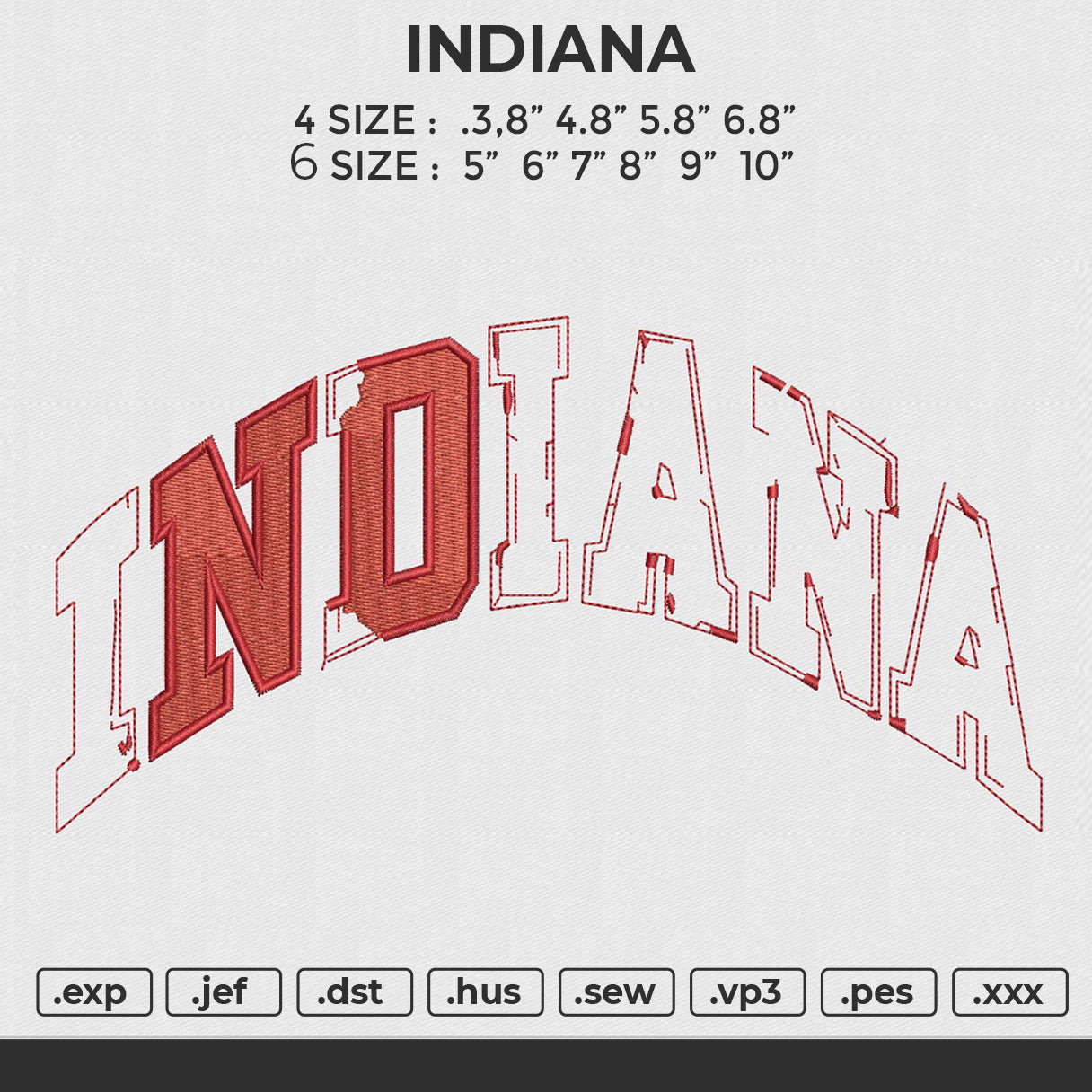 INDIANA Embroidery – embrostudio