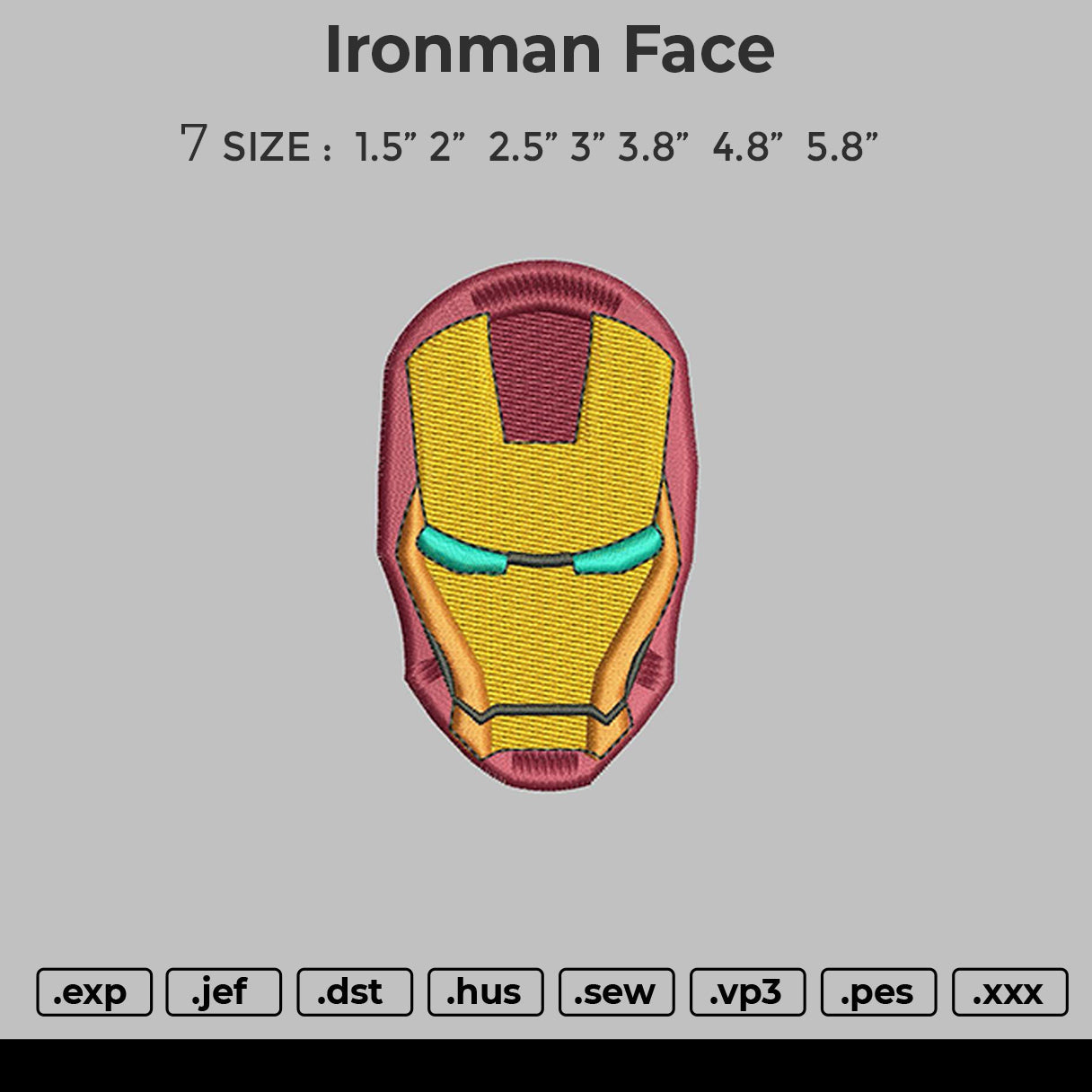 Iron Man Face – embrostudio