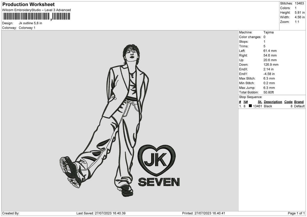 Jk Outline Embroidery File 6 sizes – embrostudio