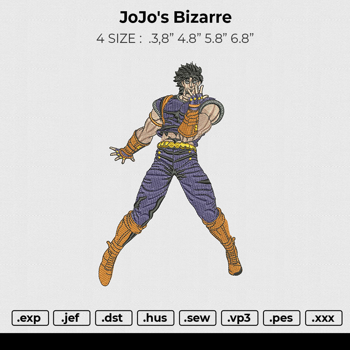 JoJo's Bizarre Embroidery – embrostudio