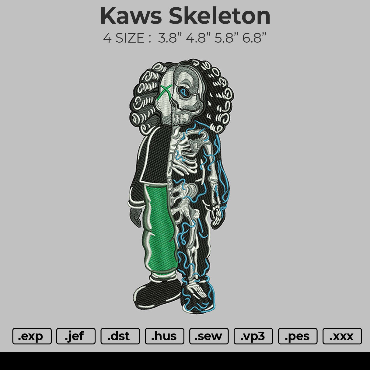 Kaws Skeleton – embrostudio