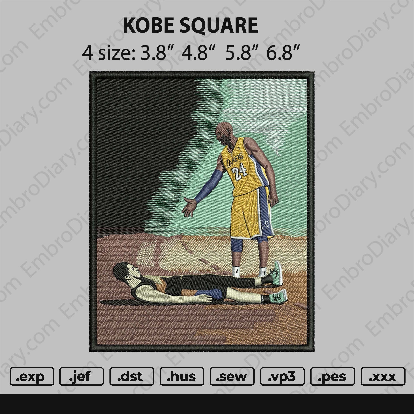 Kobe Square Embroidery – embrostudio