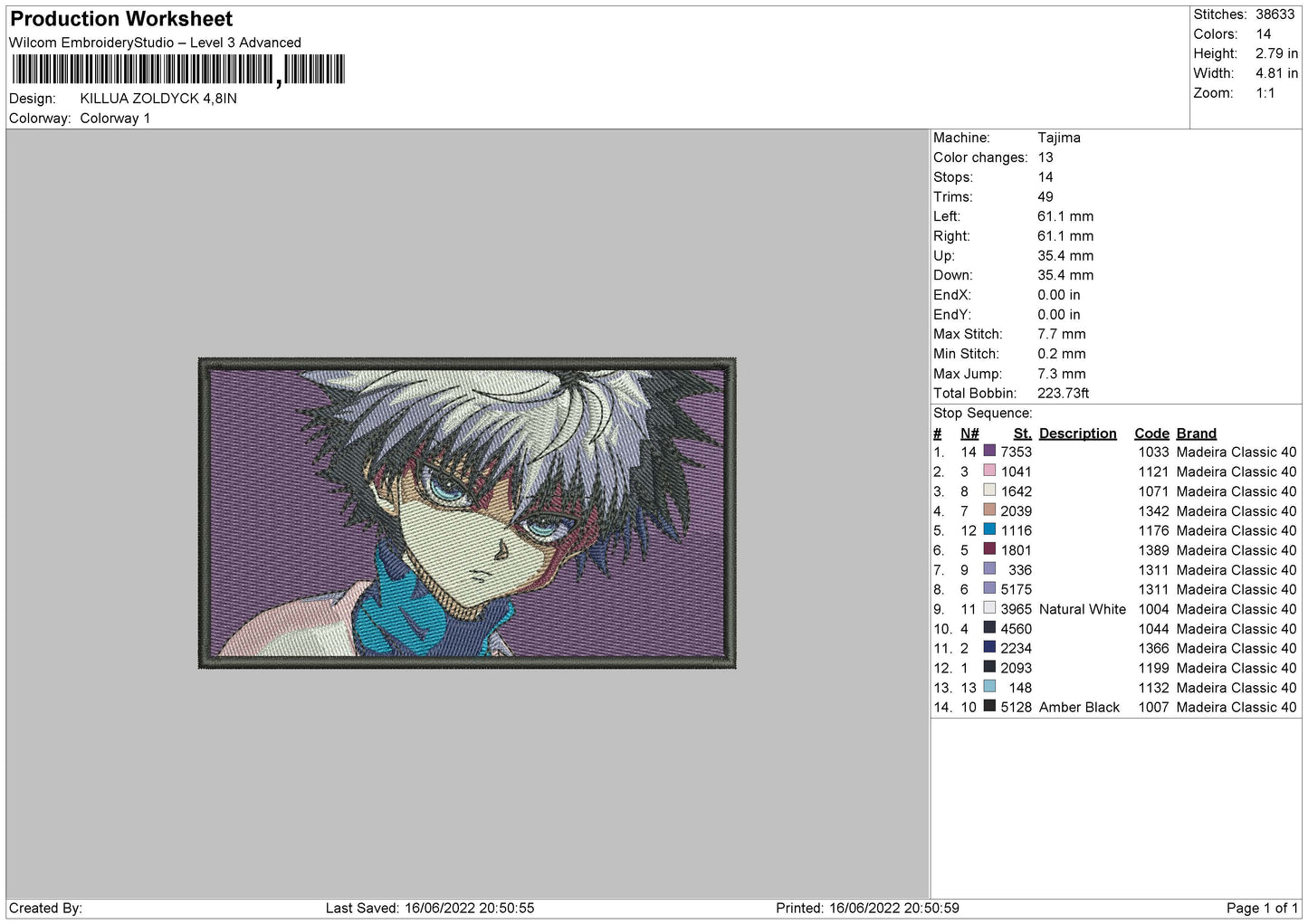 Killua Zoldyck – embrostudio