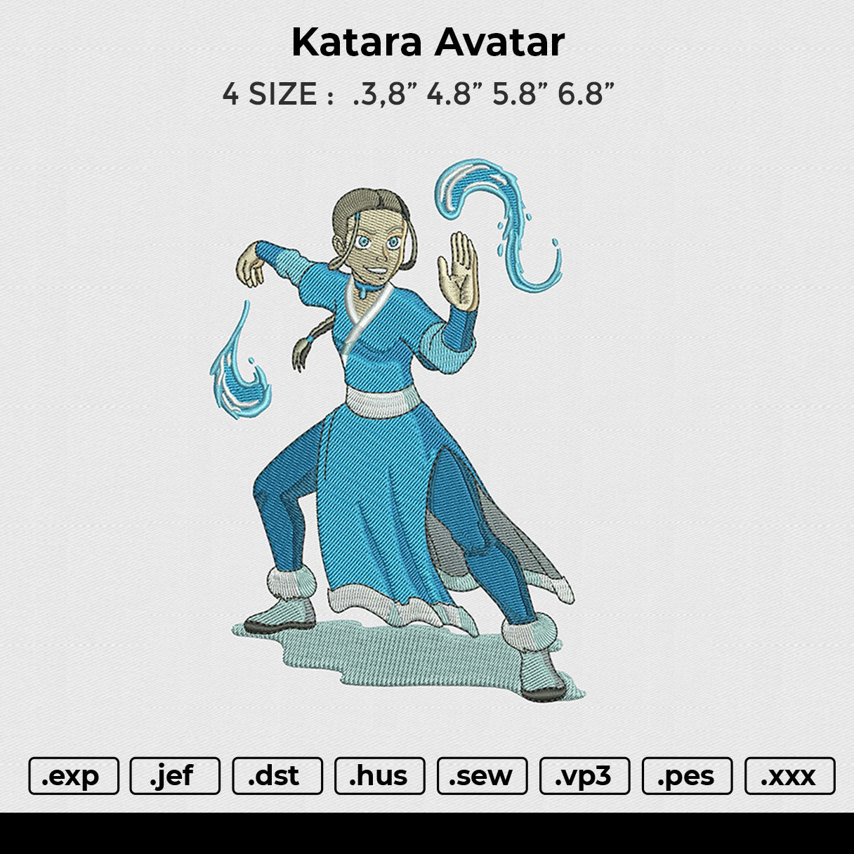 Katara Avatar Embroidery – embrostudio
