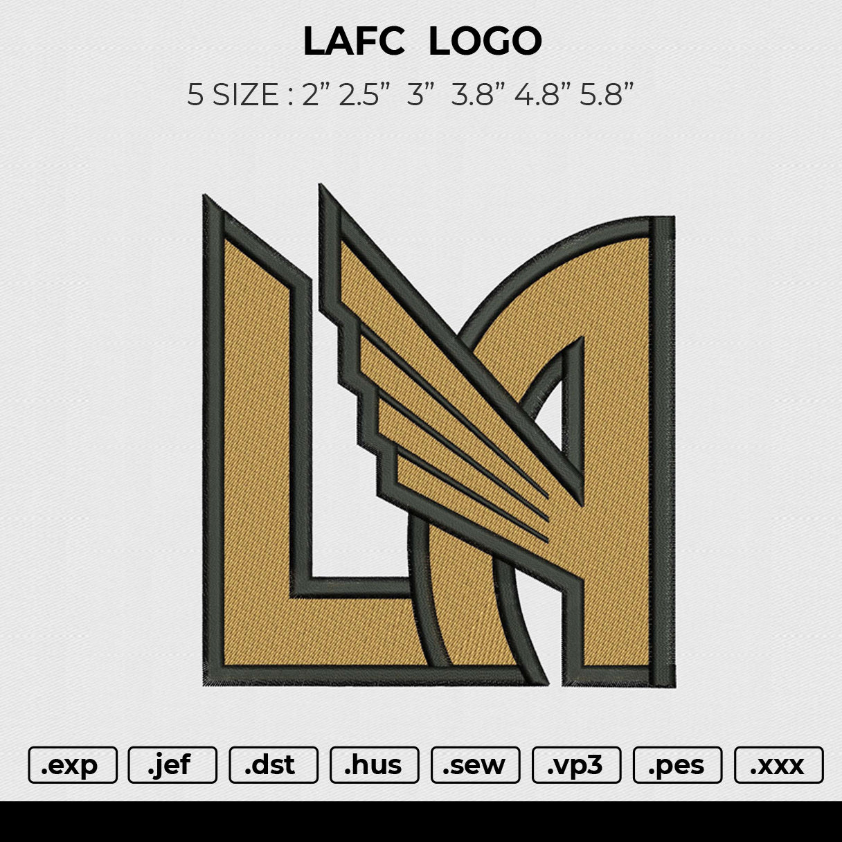 LAFC Logo Embroidery – embrostudio