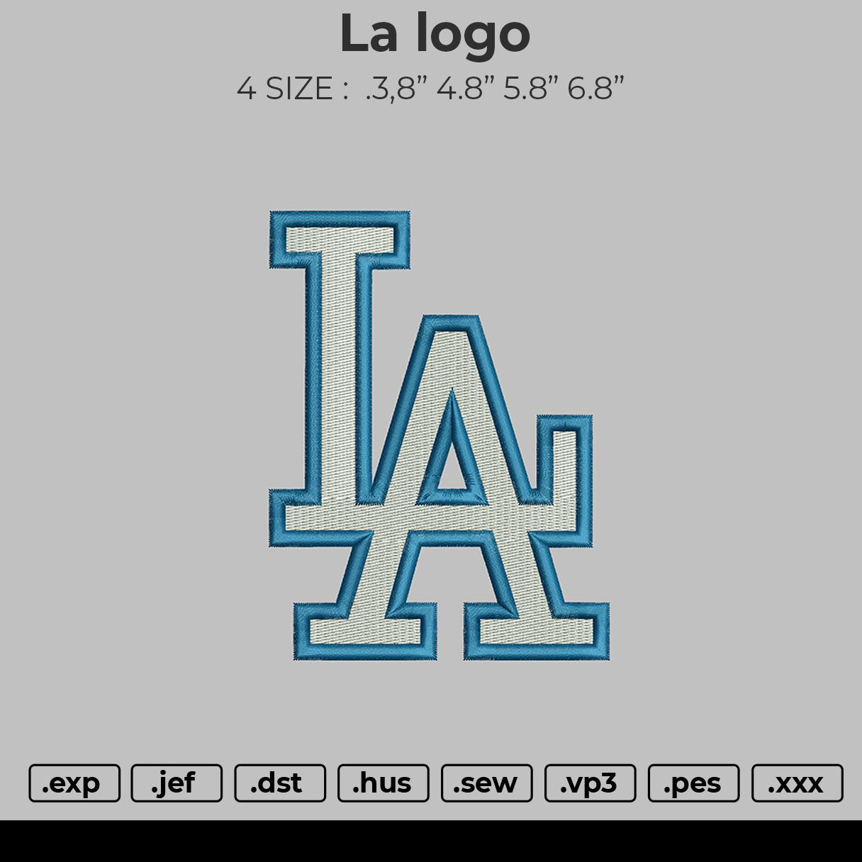 LA Logo Embroidery – embrostudio