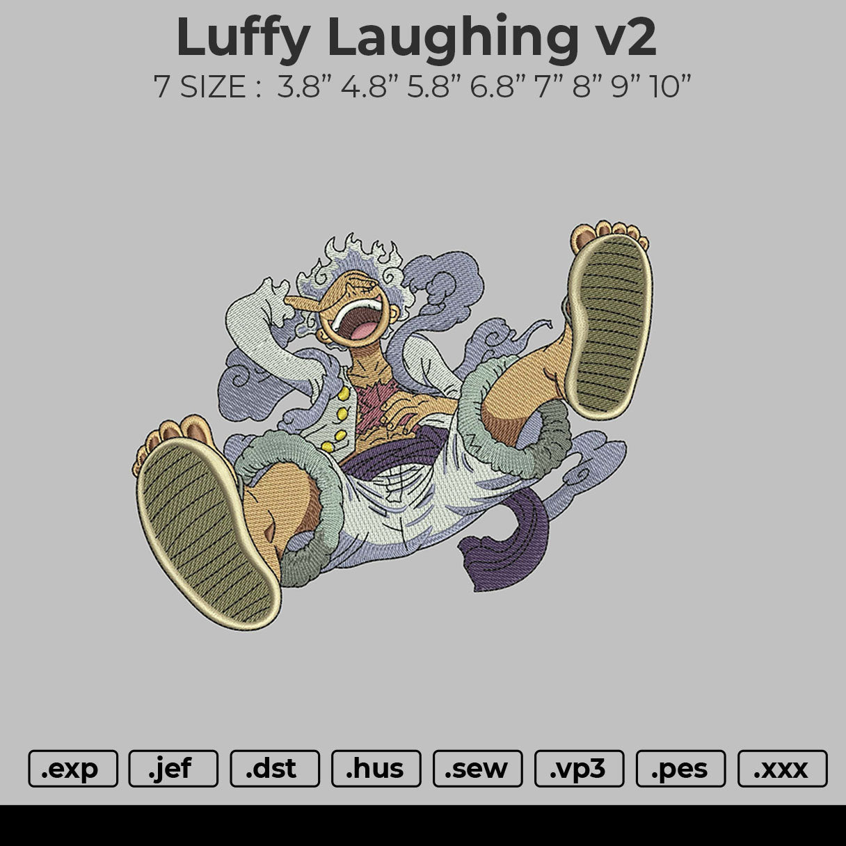 Luffy Laughing v2 – embrostudio