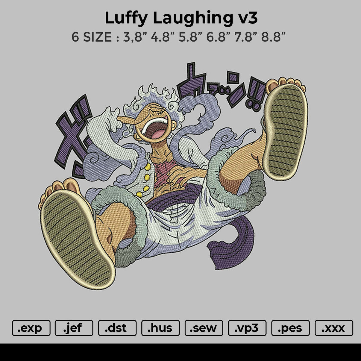 Luffy Laughing V3 – embrostudio