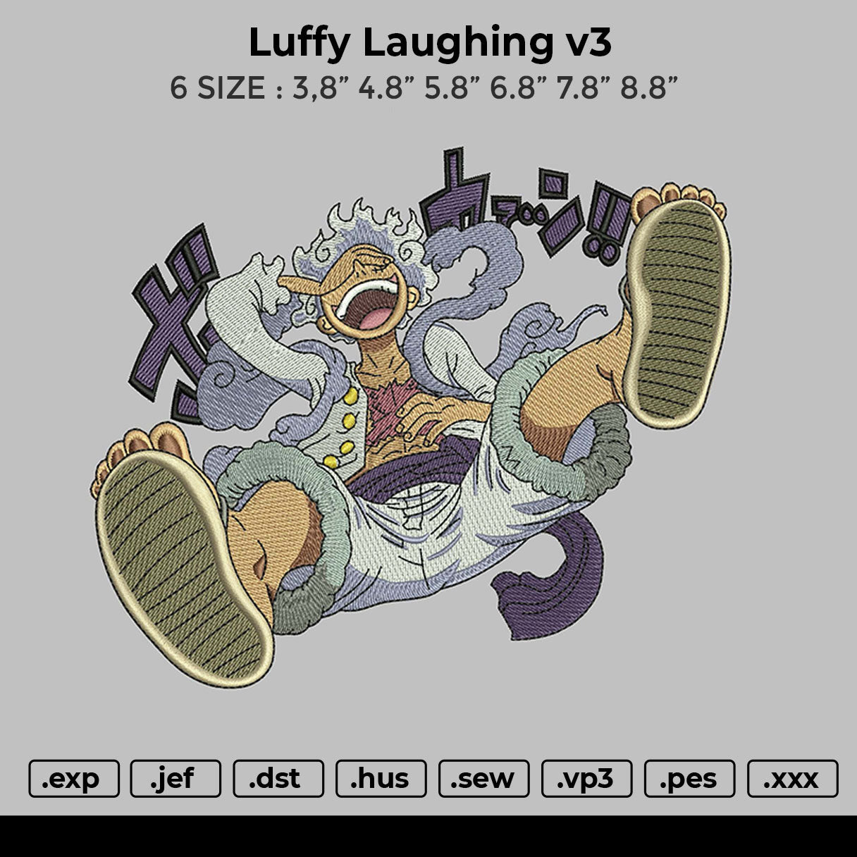 Luffy Laughing V3 – embrostudio